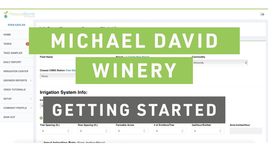 Getting Started – Grapes – Pressure Bomb Express